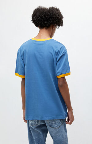 Pacsun Blue & Yellow Ringer T-Shirt | PacSun