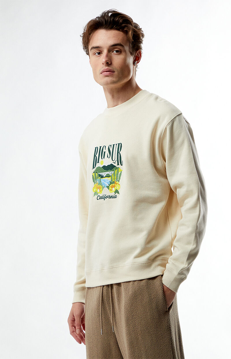 Pacsun Big Sur Embroidered Crew Neck Sweatshirt | Pacsun