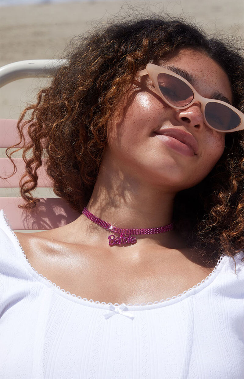Barbie Pink Choker Necklace | Pacsun