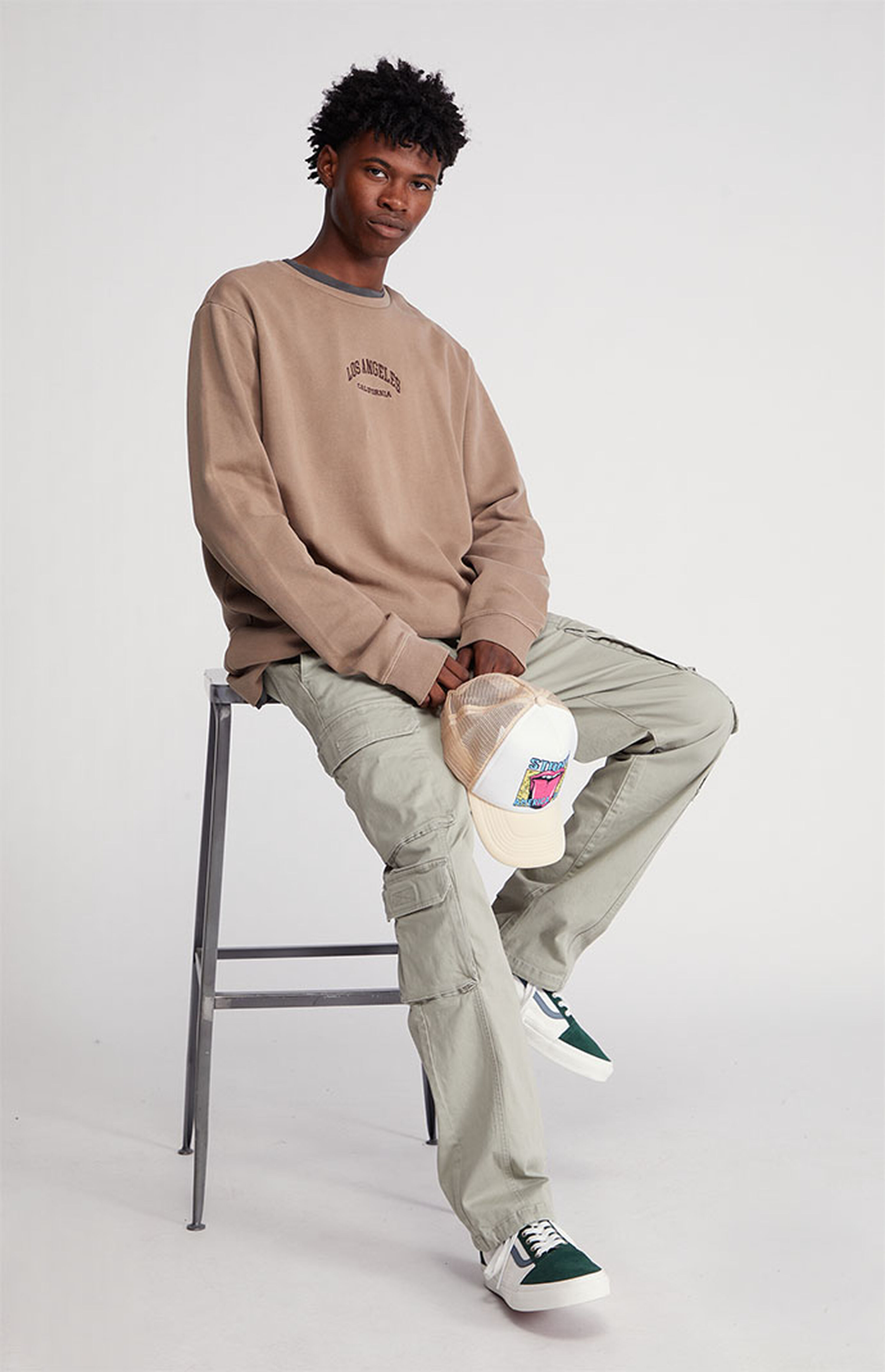 PacSun Los Angeles Embroidery Crew Neck Sweatshirt | PacSun