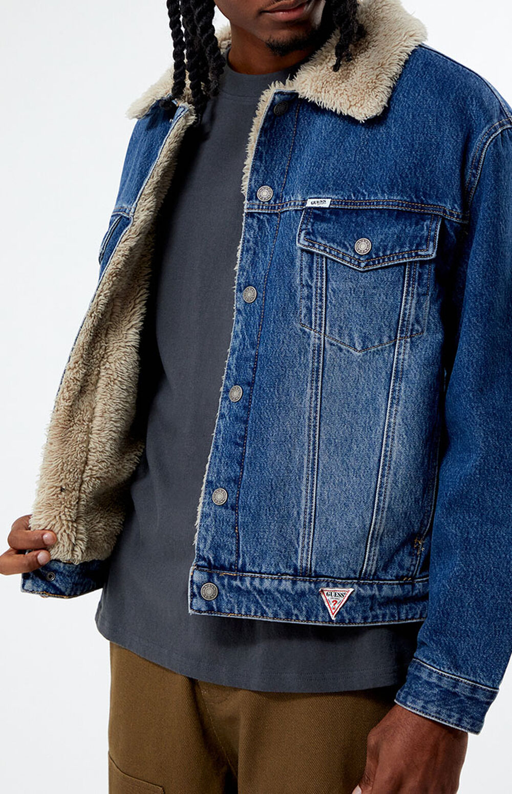 GUESS Originals Sherpa Trucker Jacket | PacSun
