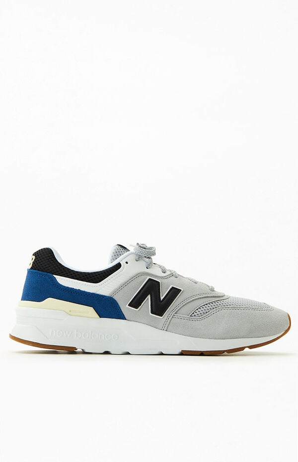 New Balance Gray & Blue 997 Shoes | PacSun