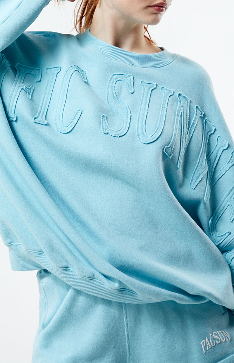 Pacsun Pacific Sunwear Applique Crew Neck Sweatshirt | PacSun