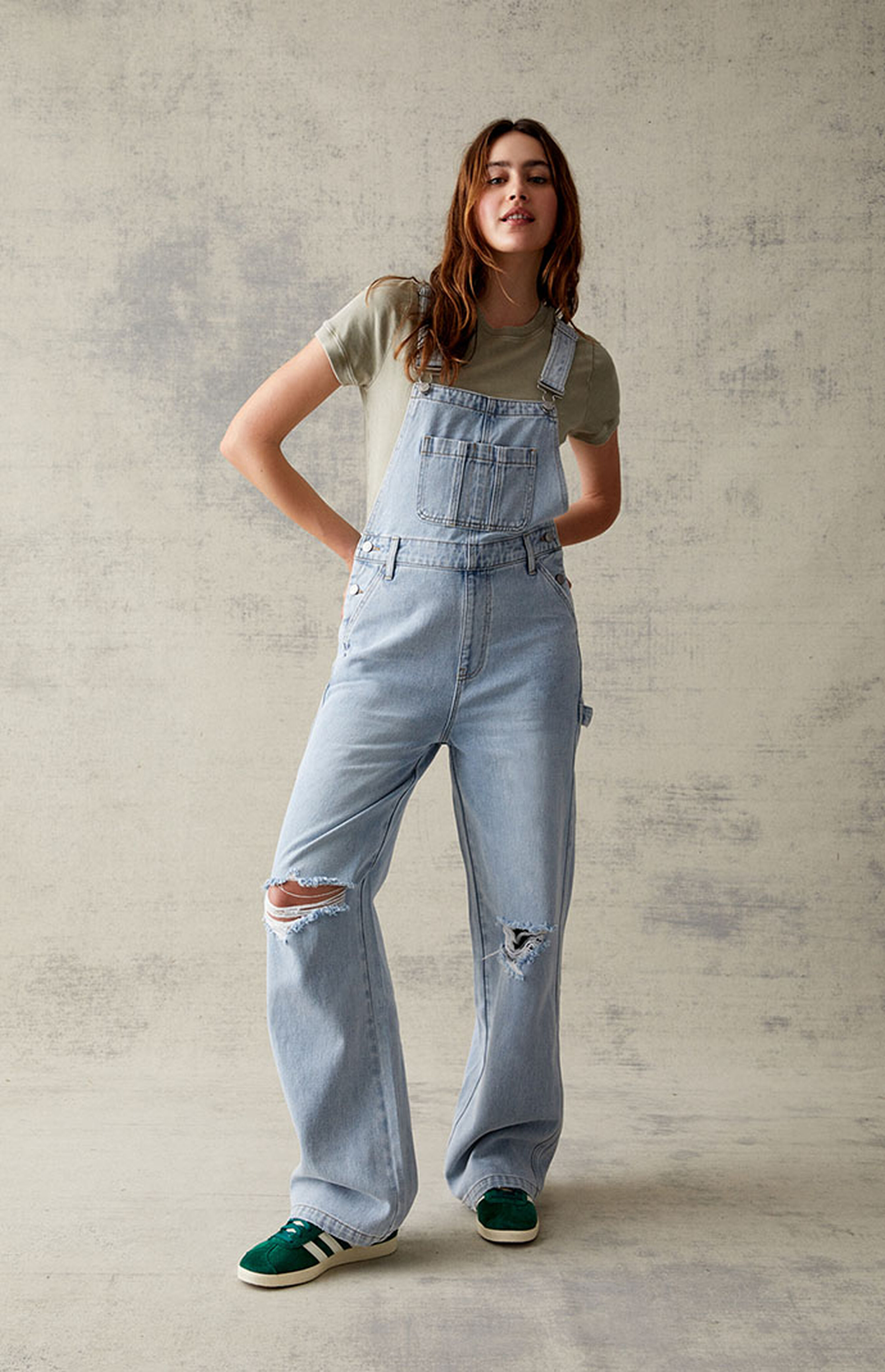 Pacsun Light Blue Denim Overalls | PacSun