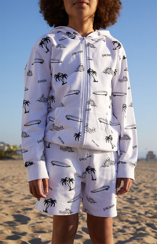 Pacsun Kids Surf AOP Sweat Shorts | PacSun