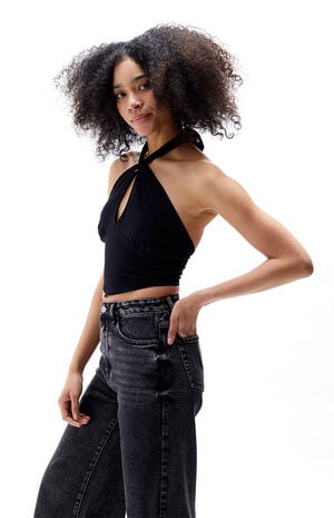 LA Hearts Crossover Halter Tank Top | PacSun