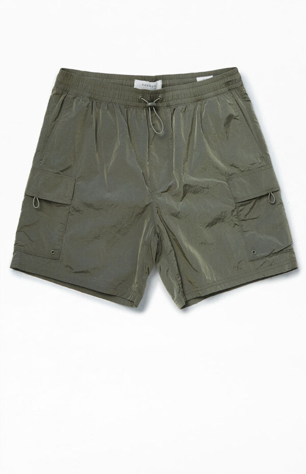 Pacsun Olive Nylon Cargo Shorts | Pacsun