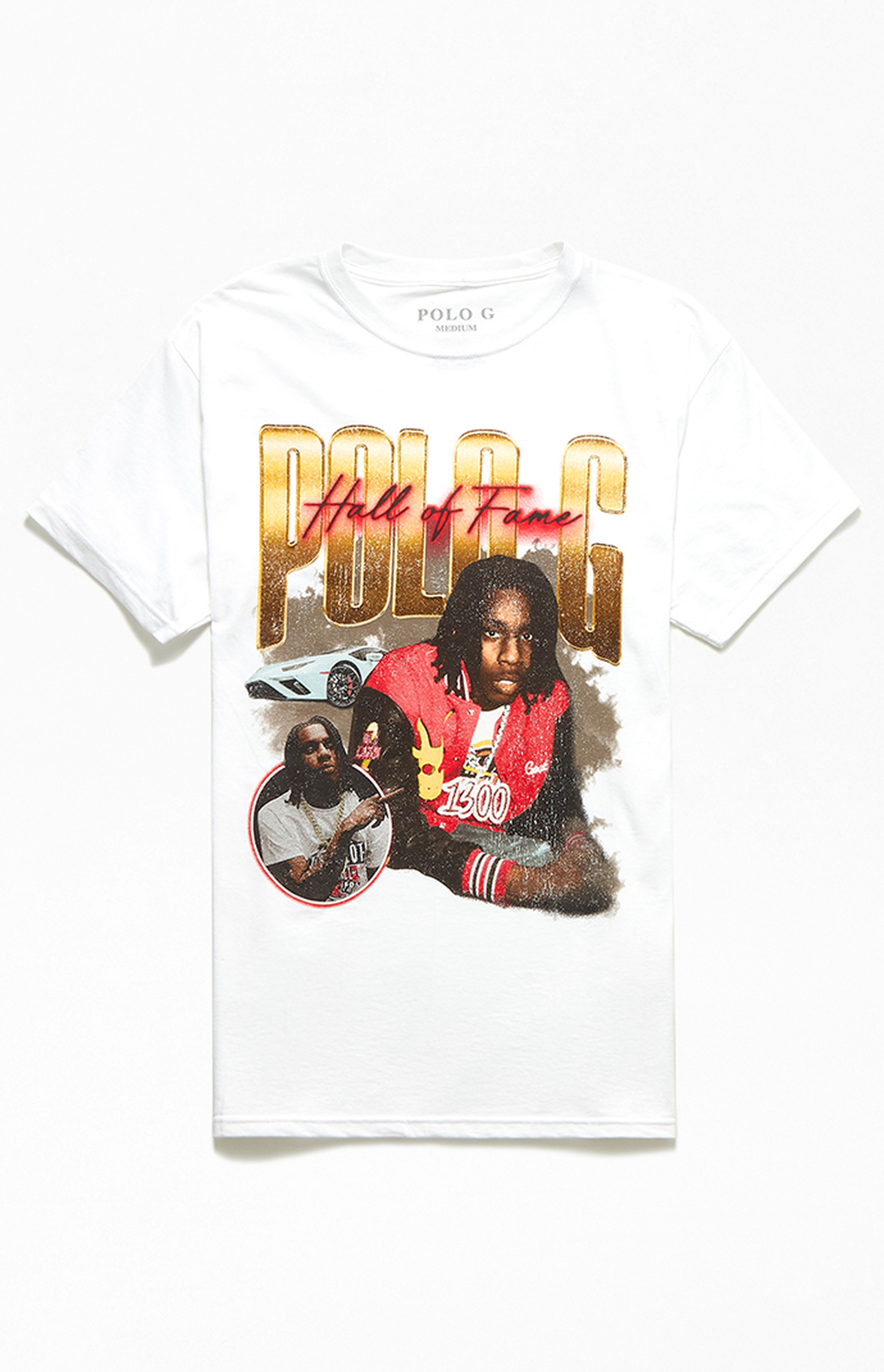 Polo G Gold Hall Of Fame T-Shirt | PacSun