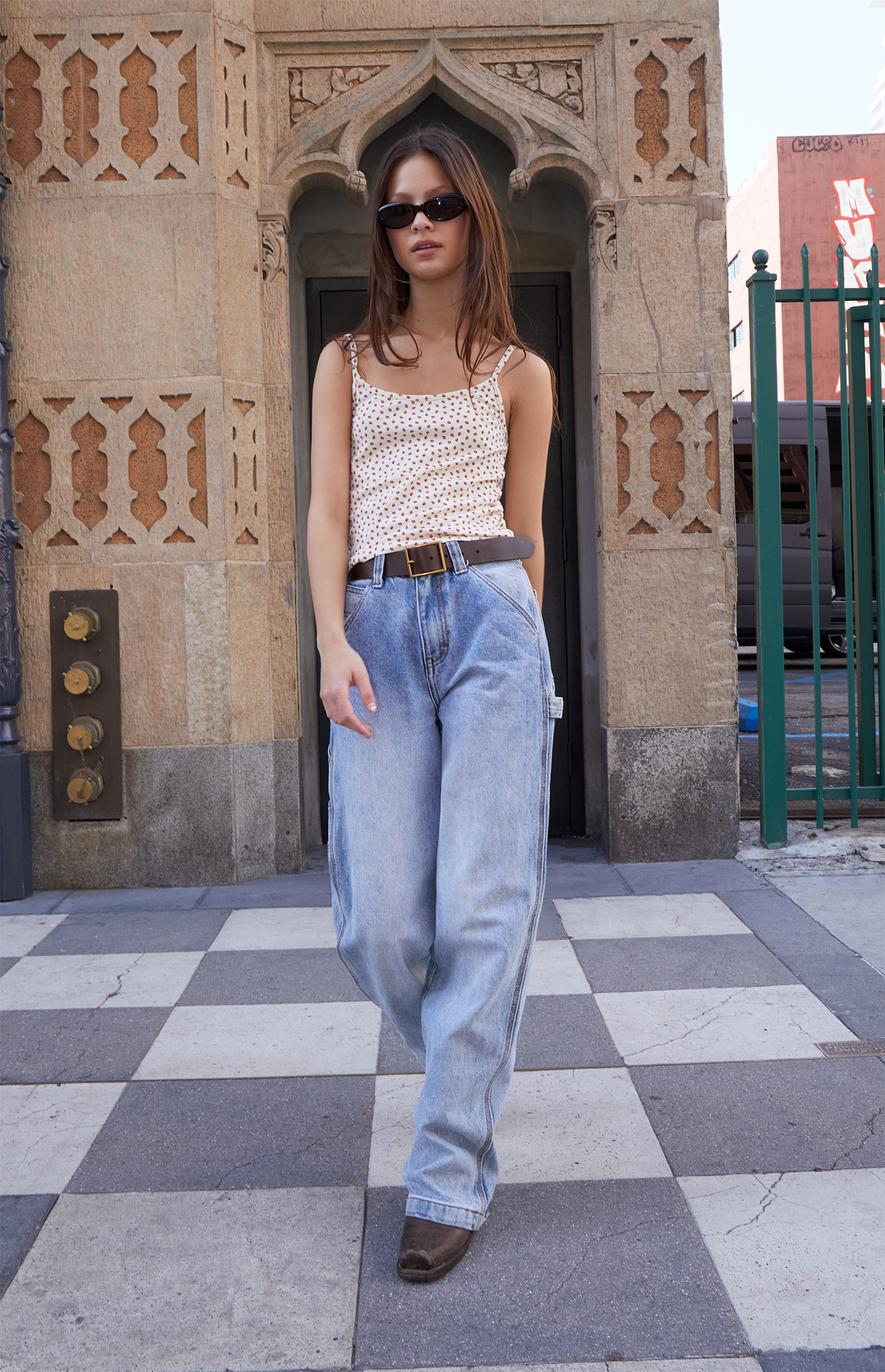 John Galt Skylar Strawberry Tank Top | PacSun