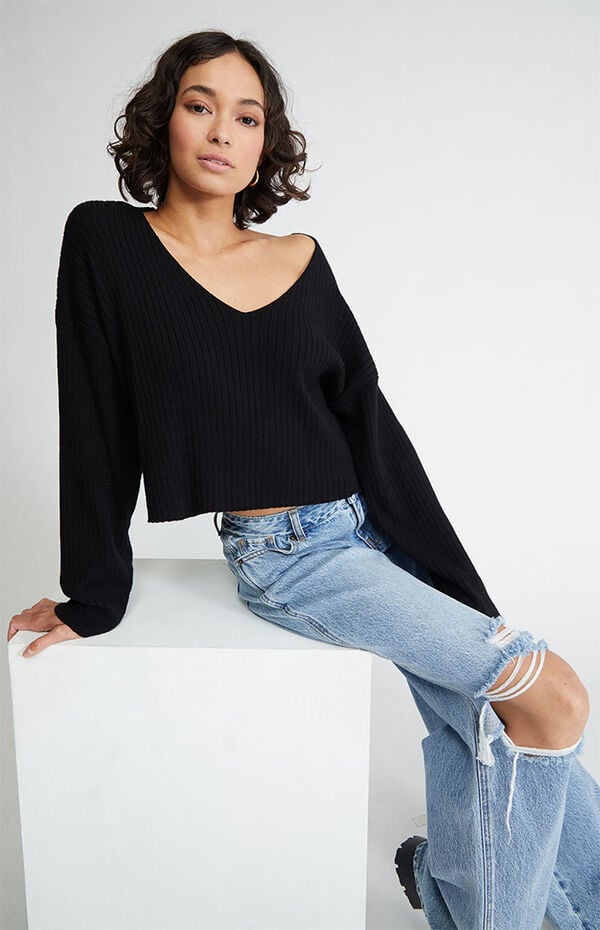 LA Hearts Easy V-Neck Sweater | PacSun