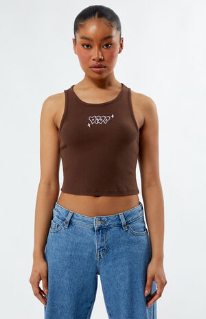 Obey Hearts Cropped Tank Top | PacSun