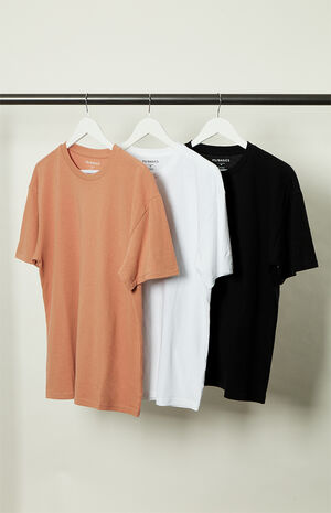 PS Basics 3 Pack Reece Regular T-Shirts | PacSun