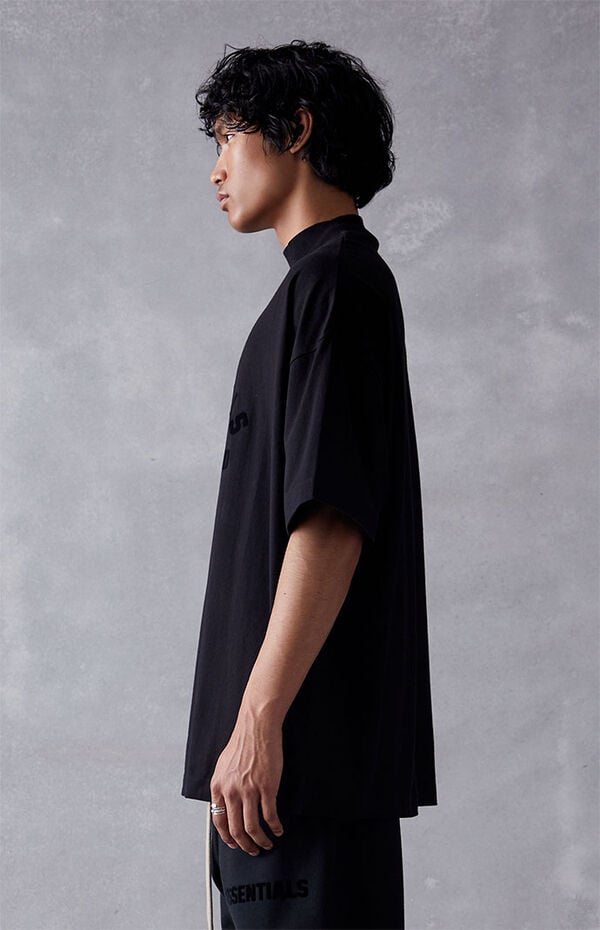 Fear Of God Essentials Jet Black T Shirt Pacsun