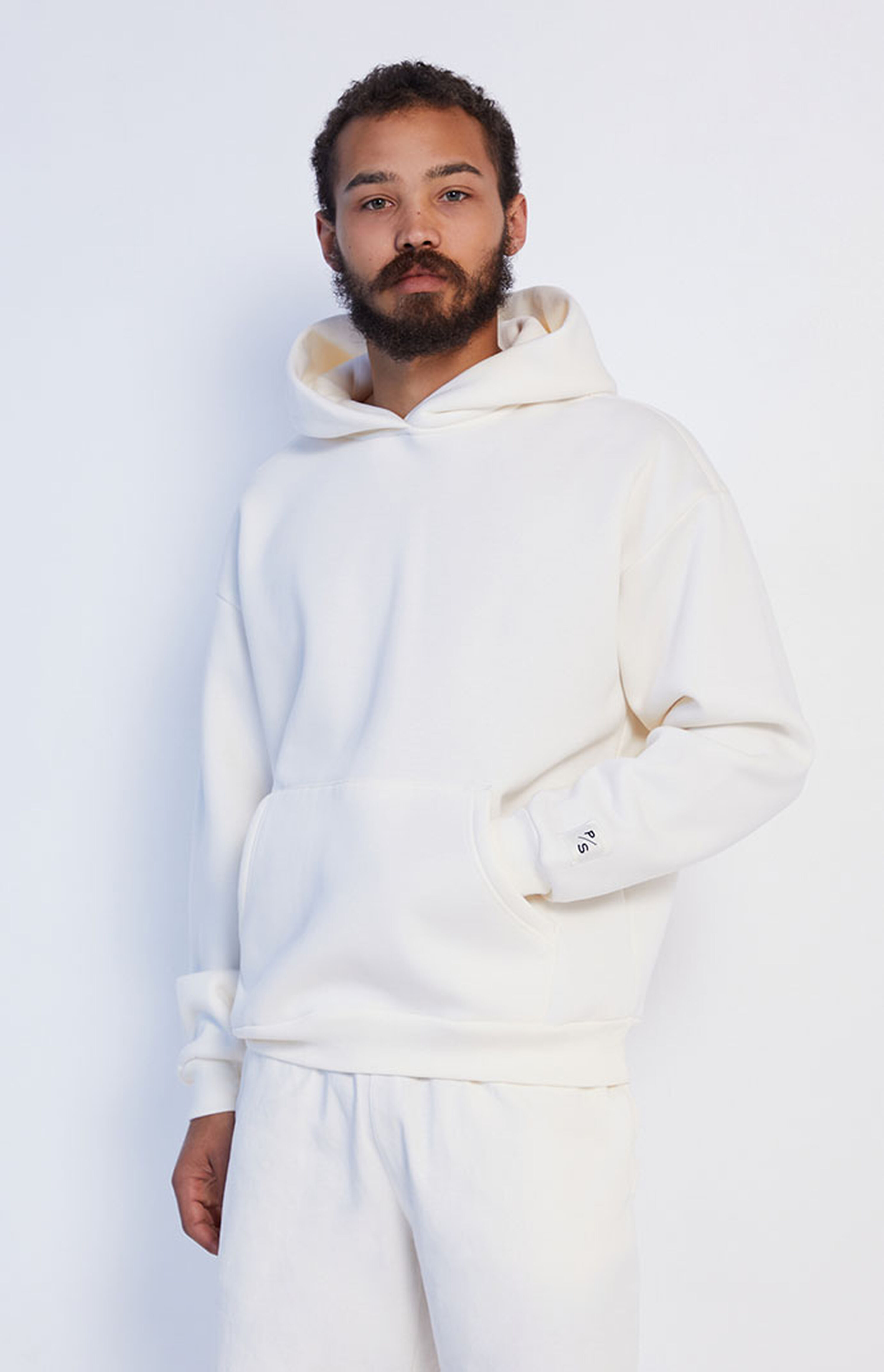 Pacsun Off White Solid Hoodie | Pacsun