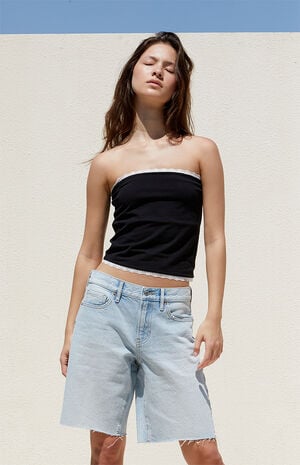 Pacsun Light Indigo Baggy Jorts | PacSun