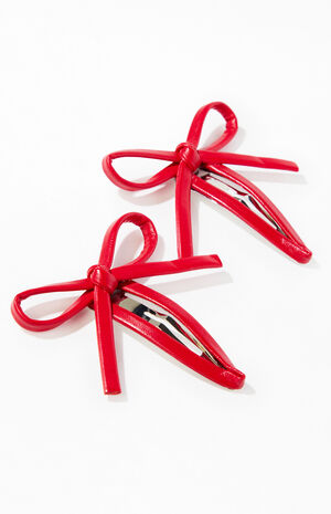 Pacsun 2 Pack Red Bow Hair Clips | PacSun
