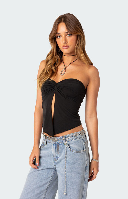 Edikted Twisted Split Front Tube Top | PacSun