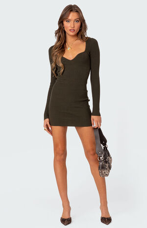 Edikted Amber Knit Mini Dress | PacSun