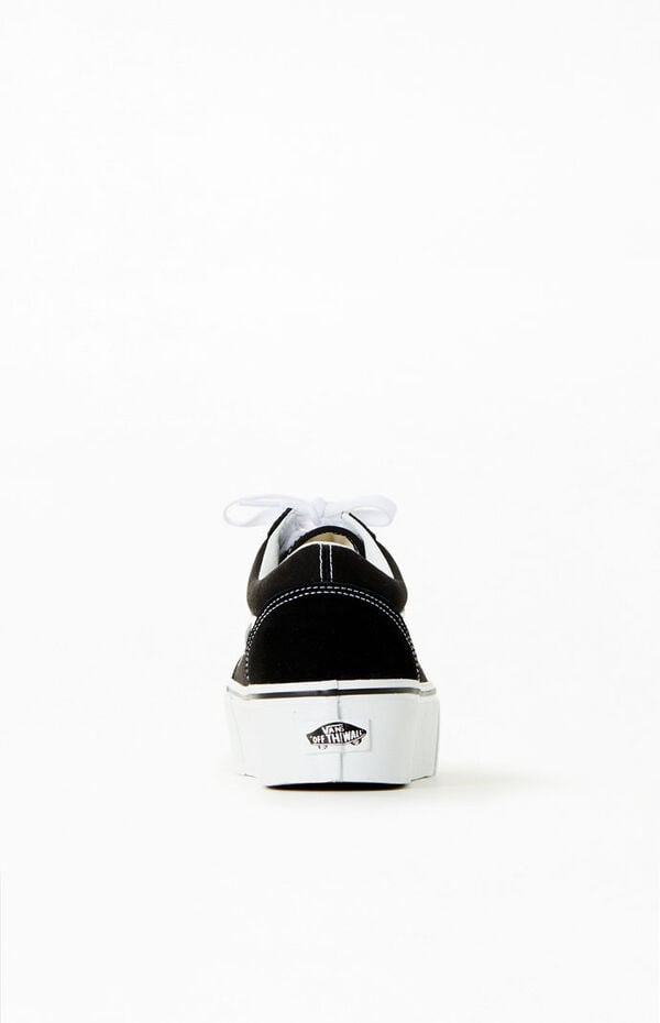 vans black platform