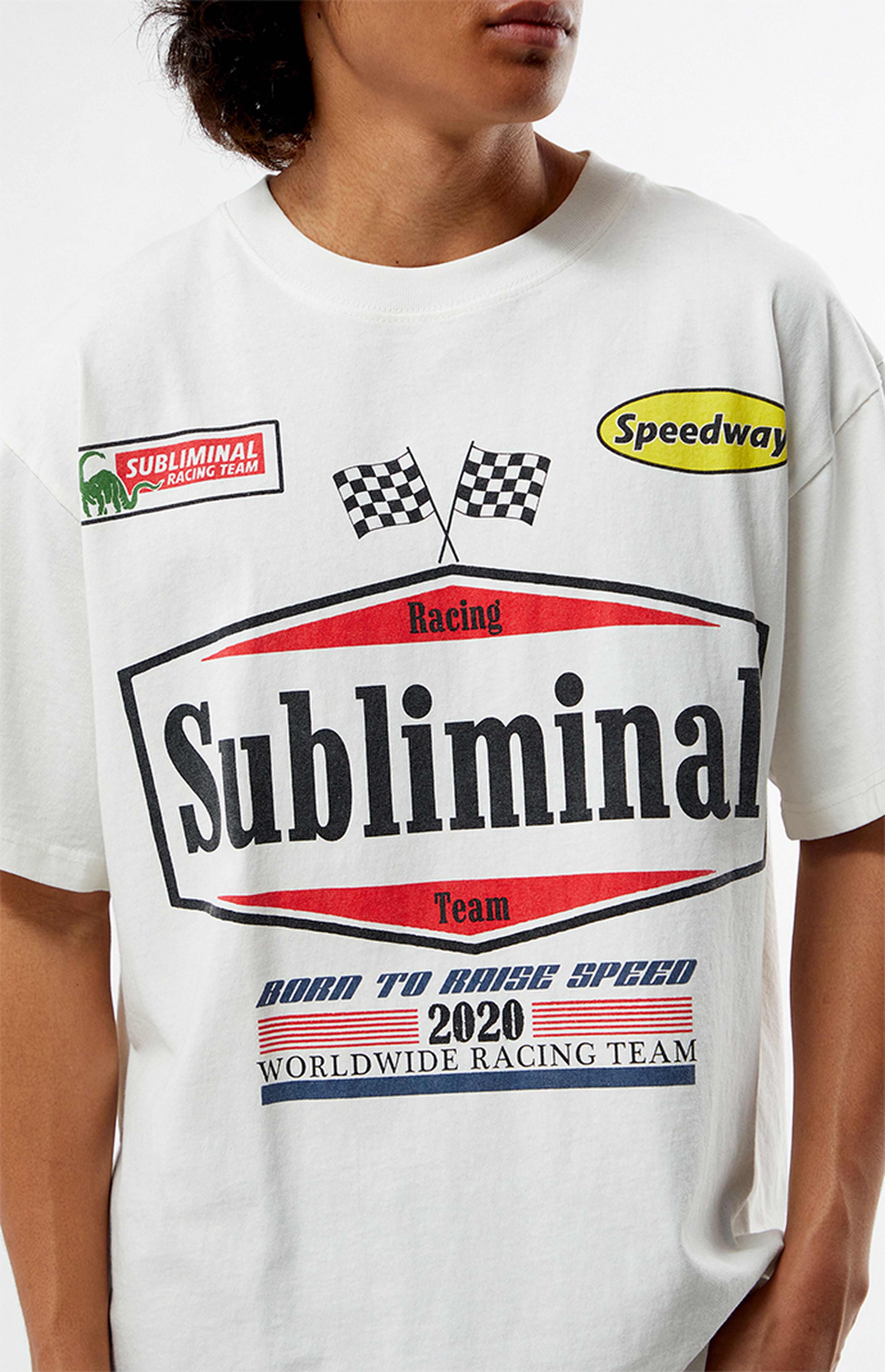 Pacsun Subliminal Racing Oversized T-Shirt | PacSun