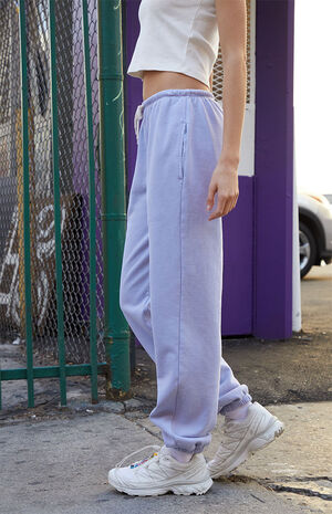 John Galt Light Blue Rosa Sweatpants | PacSun