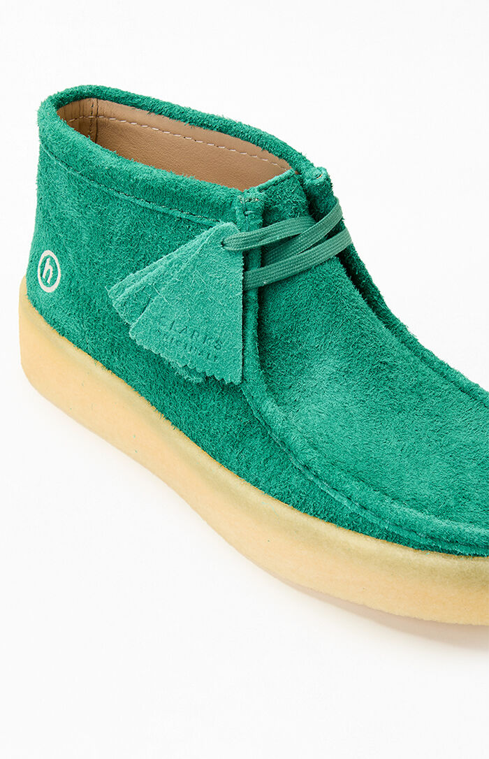 Clarks x Hidden NY Green Suede Wallabee Cup Boots | PacSun