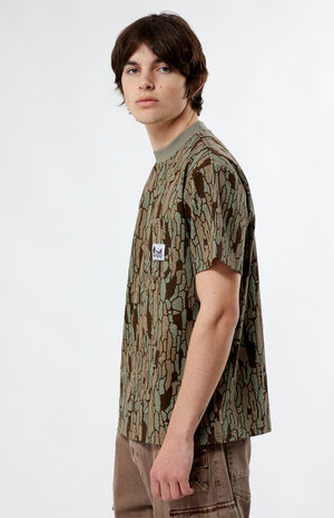 QUIET GOLF Bark Camo Bark Pocket T-Shirt | PacSun