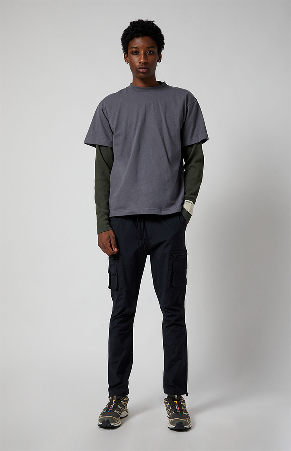 PacSun Stretch Black Slim Cargo Pants | PacSun