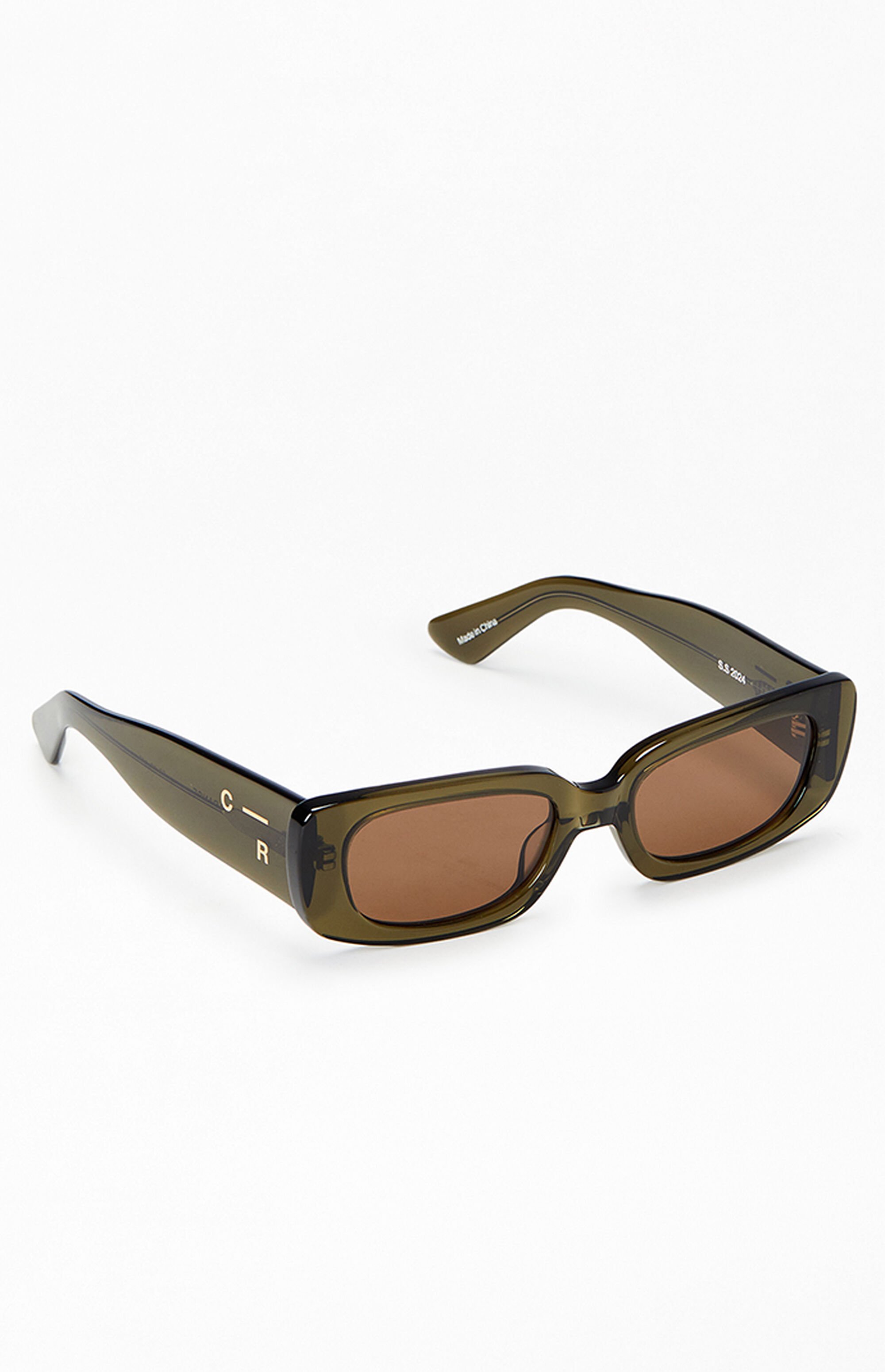Colour Range Olive Y2K Sunglasses | PacSun