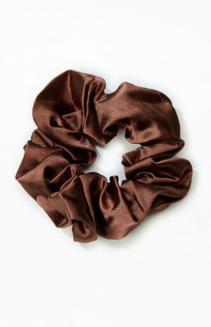 LA Hearts Brown Satin Scrunchie | PacSun