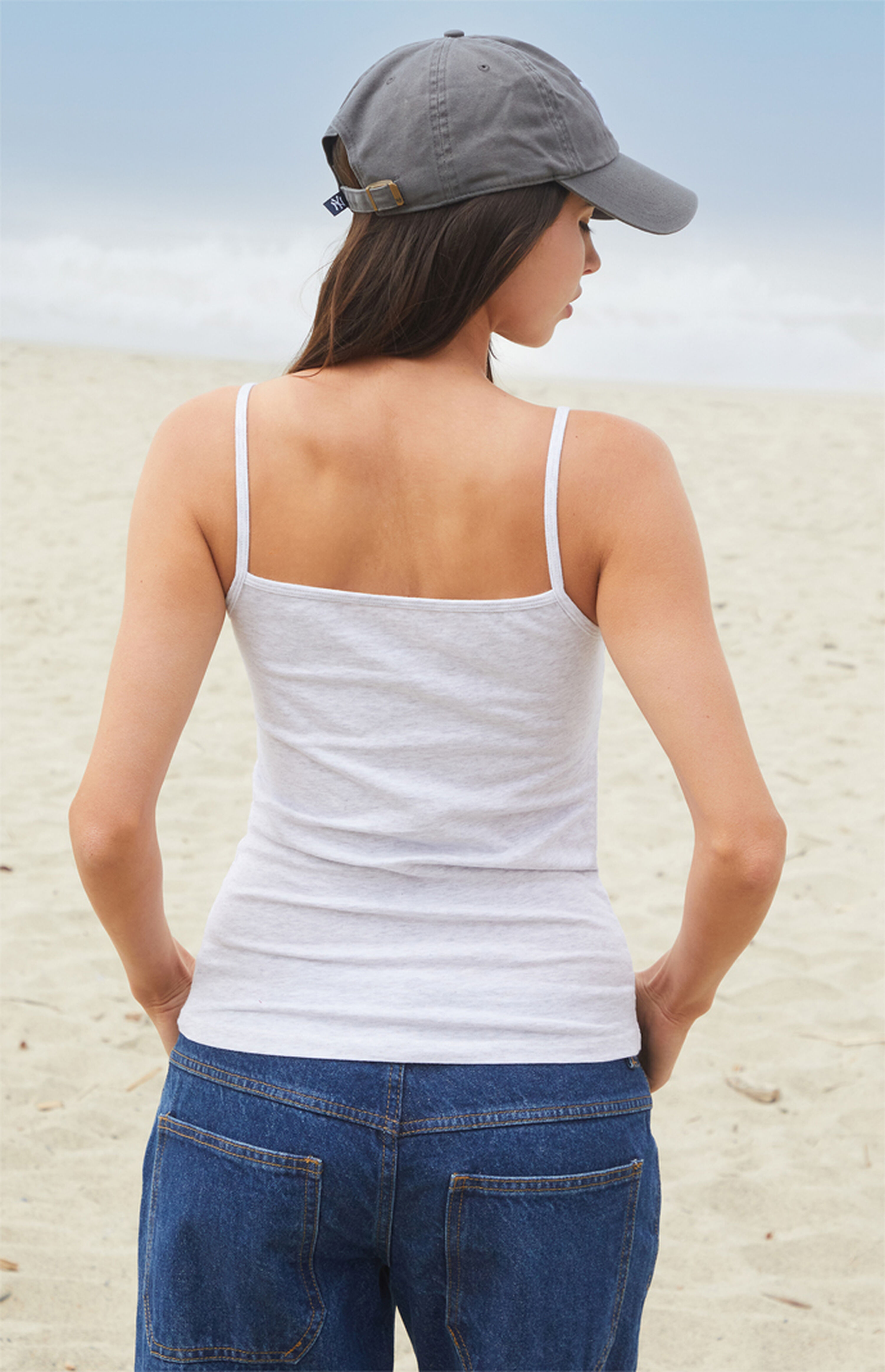 John Galt Silver Tiffany Henley Tank Top | PacSun