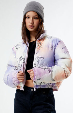 Roxy x Chloe Kim Reversible Puffer Bomber Jacket | PacSun